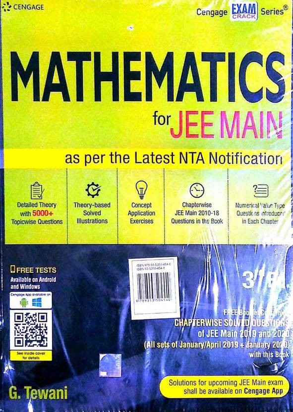 Cengage Mathematics For Jee Main 3ed Chapter Wise Solved Questions Of ...