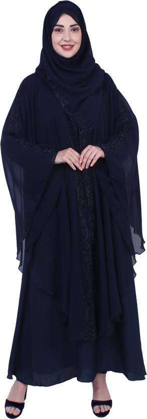 ZUZUU New Design Abaya Burkha For Women Dubai Style Firdous Fabric With Stone Work With Dupatta ...