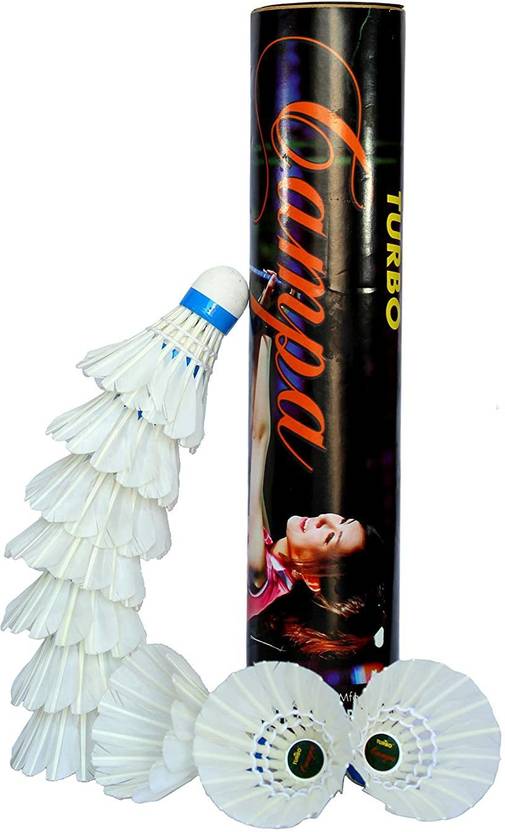 Stonkraft Badminton Shuttlecock - Pack of 10 Feather Shuttle - White ...