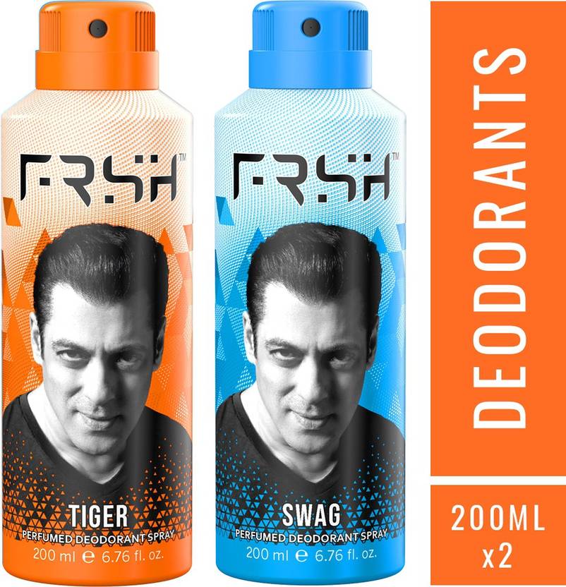 Frsh By Salman Khan Perfumed Dedorant Body Spray-TIGER & SWAG-Pack of 2 ...