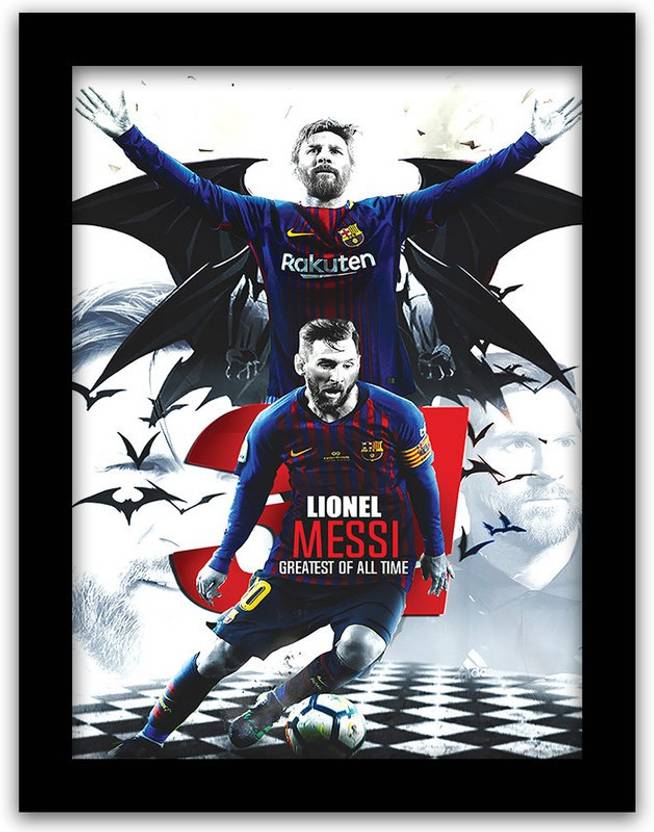 Lionel Messi Poster with Frame - Lionel Messi Framed Poster for Room ...