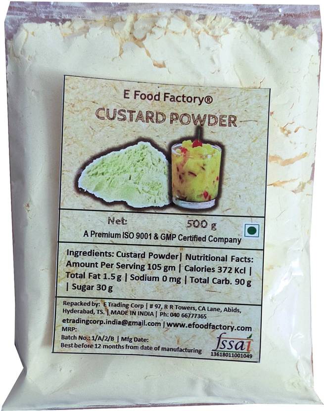 E Food Factory 500 Gm Custard Powder In Pouch Custard Powder Price in ...