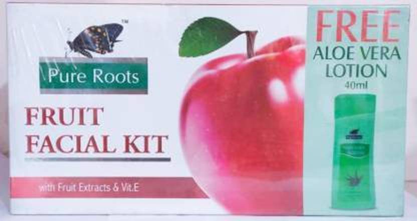 Pure Roots FRUIT FACIAL KIT WITH FREE 40 ML ALOE VERA LOTION - Price in ...