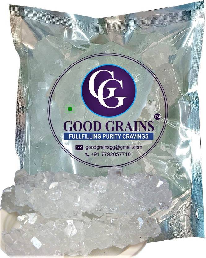 good grains Pure White Rock Sugar (Dhaga Mishri) (Thread Crystal) (900 ...