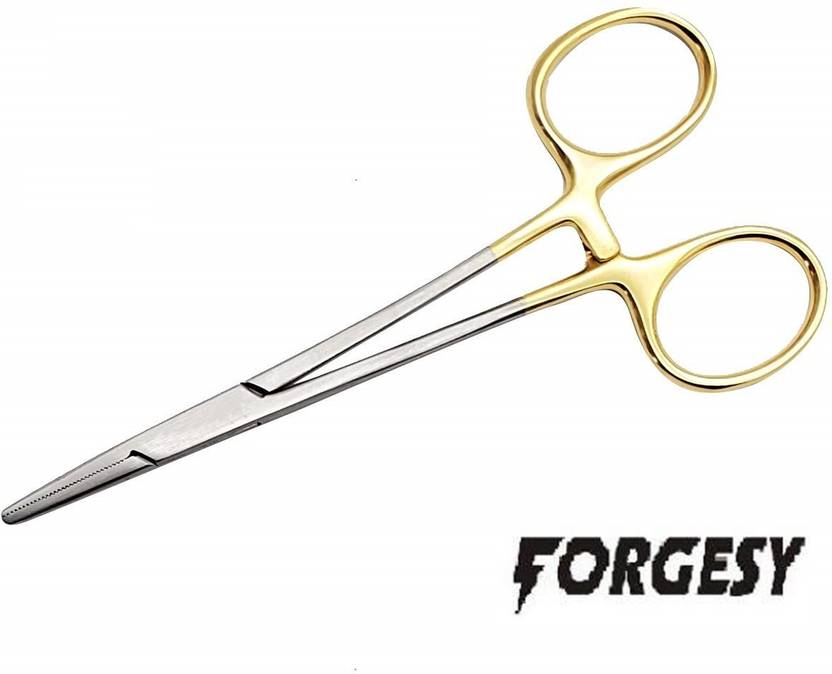 Forgesy ARTERY FORCEP WITH GOLDEN HANDLE STR 6" Hemostats Forceps Price ...
