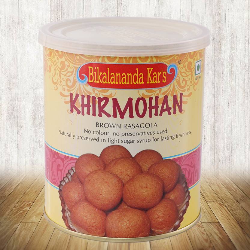 Bikalananda Kar Khirmohan: Brown Rasagola Tin Price in India - Buy ...