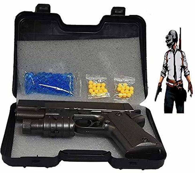 Viradiya's PUBG Mouser 2 in1 Mini Police Pistol Bullet Gun Toy - Air ...