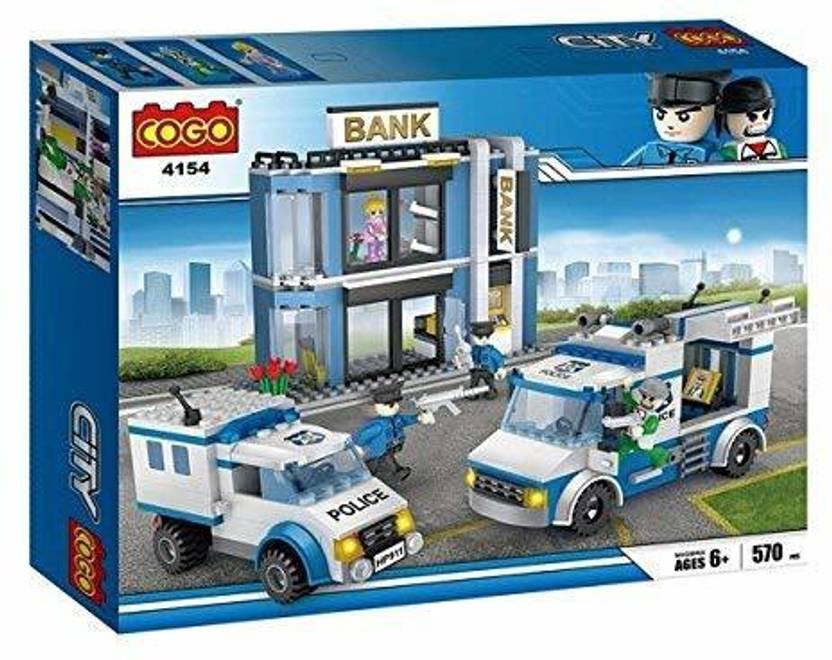 COGO City Police Building Blocks 570 Bricks Set CREATIVE EDUCATIONAL ...