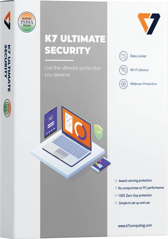 K7 Ultimate 2 PC PC 3 Years Total Security (Email Delivery - No CD ...