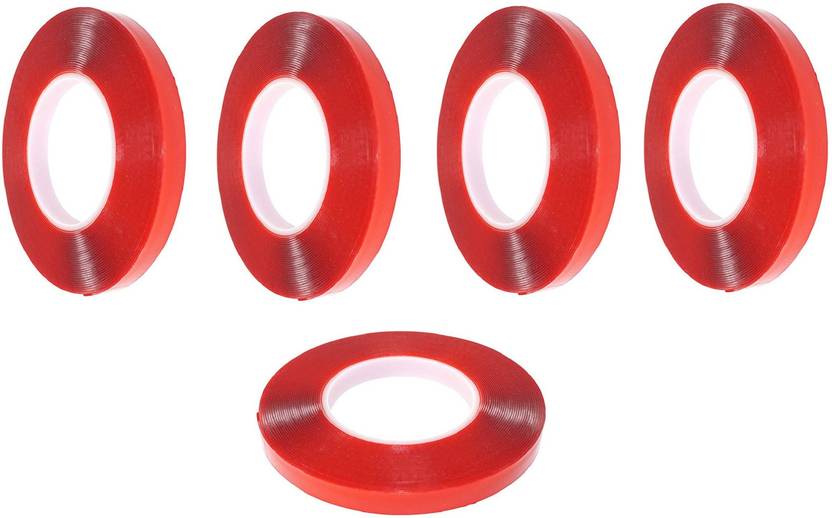 Krazee Red Tap double side Gumming Width 20MM & Length 50 Meter Pack Of ...