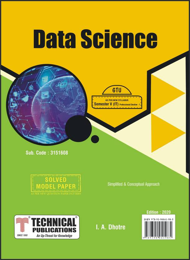 Data Science For Gtu 18 Course V It Open Elec I 3151608 Buy Data Science For Gtu 18
