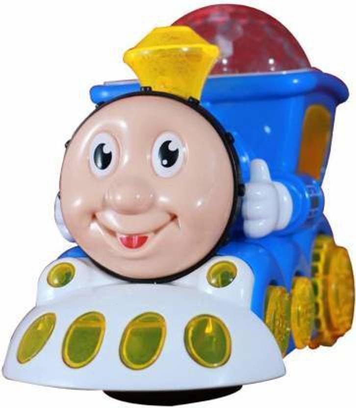 SALEOFF Battery Operated Musical Bump & Go Smiley Train with Flashing ...