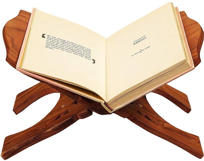Indoselection Indoselection Book Reading Stand|Wooden Brown Rehal ...
