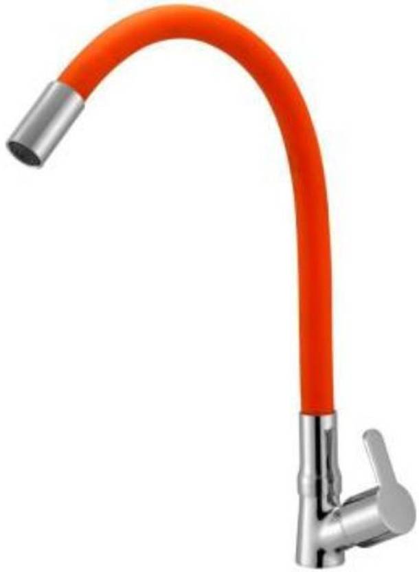 Floyd EVA Flexible Swan Neck Orange Pillar Tap Faucet Pillar Tap Faucet ...
