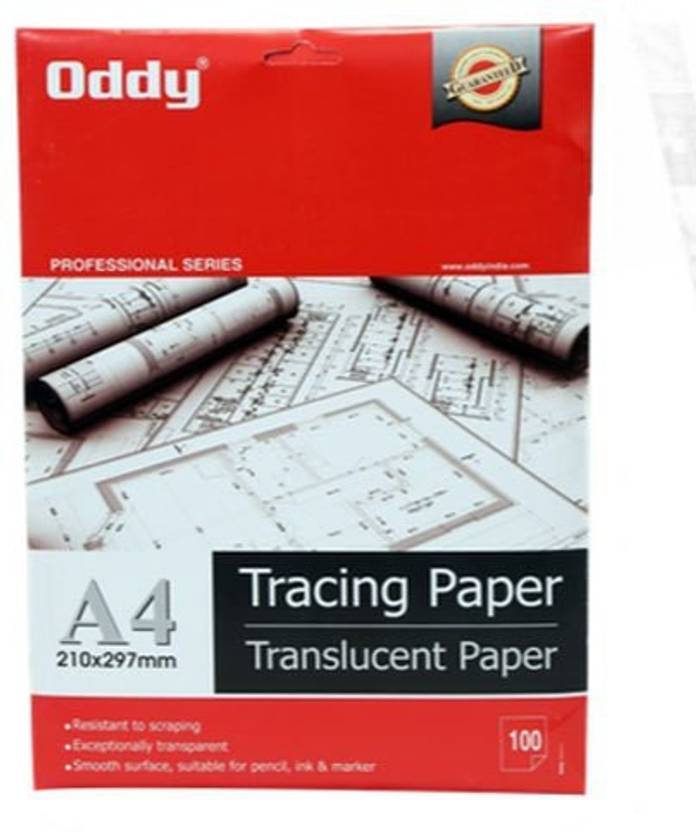 Flipkart.com | Oddy TRACING PAPER UNRULED A4 100 gsm Transparent Paper ...