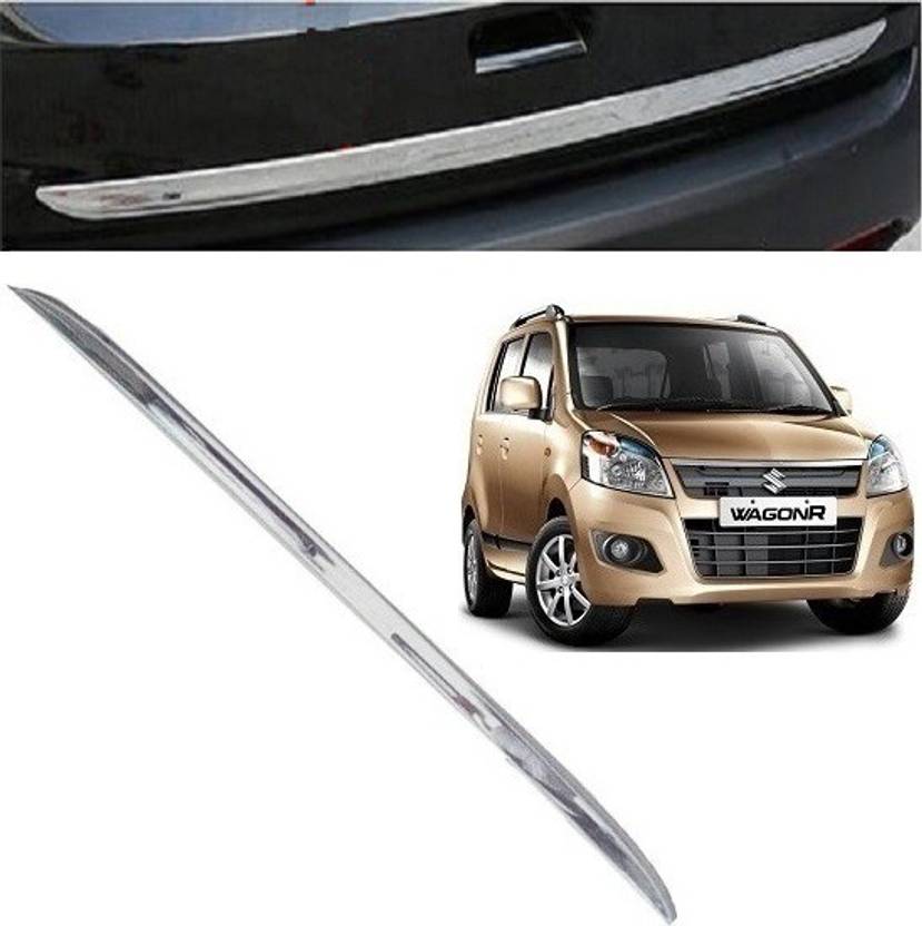 After cars Chrome Dicky Garnish Patti 0092 Chrome Maruti WagonR Rear ...