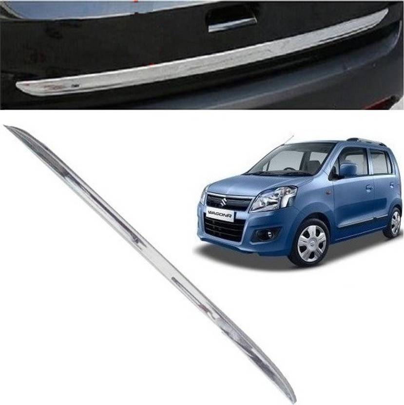 After cars Chrome Dicky Garnish Patti 0093 Chrome Maruti WagonR Rear ...
