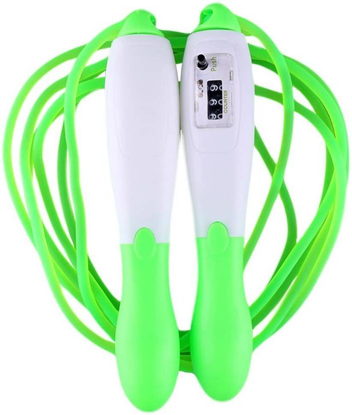LexTure Adjustable Skipping Jump Rope With Manual Counter Meter Digital ...