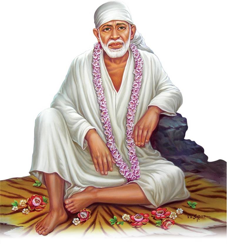 god & god's 44 cm Sai Baba Wall Self Adhesive Sticker Price in India ...