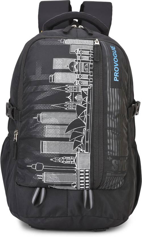 PROVOGUE SYDNEY Backpack With Rain Cover 35 L Laptop Backpack Black ...