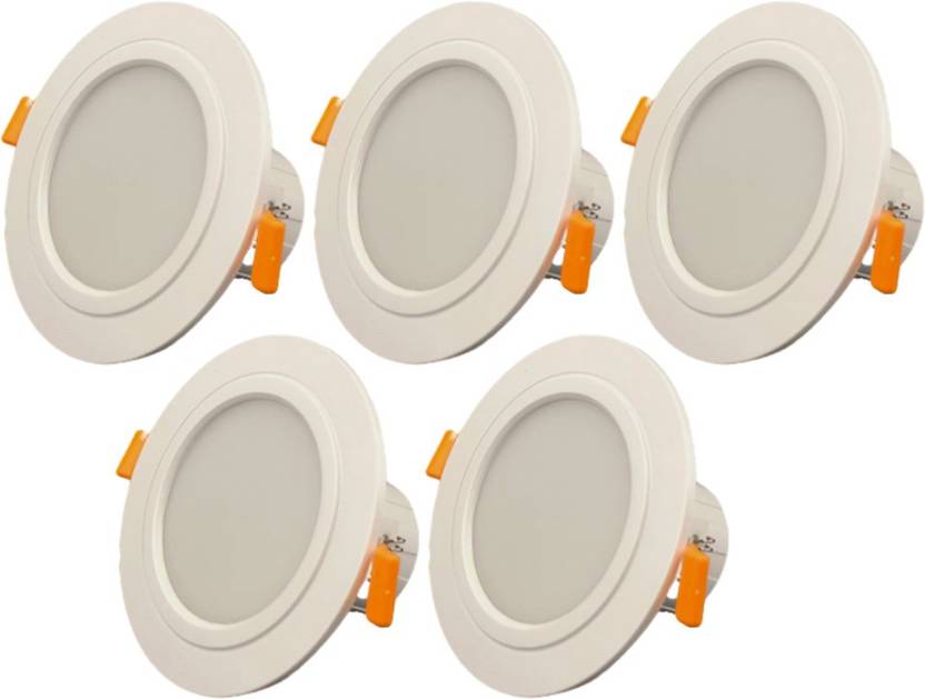 D'Mak Green LED PC Deep Junction Light (7 Watt , Pack 5 ) Recessed ...