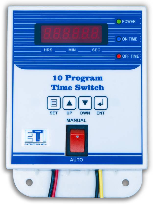 Electrotech India 10 On Off Program Automatic Time Switch Programmable Electronic Timer Switch