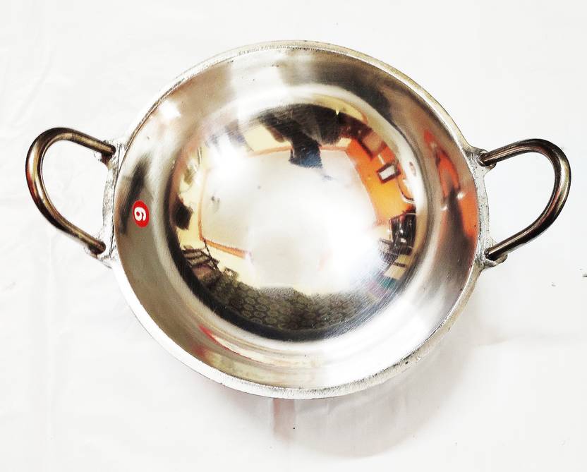 SRI MEENAKSHI - INDALIUM / INDOLIUM SMALL KADAI - 9 INCH DIA / 1.25 ...