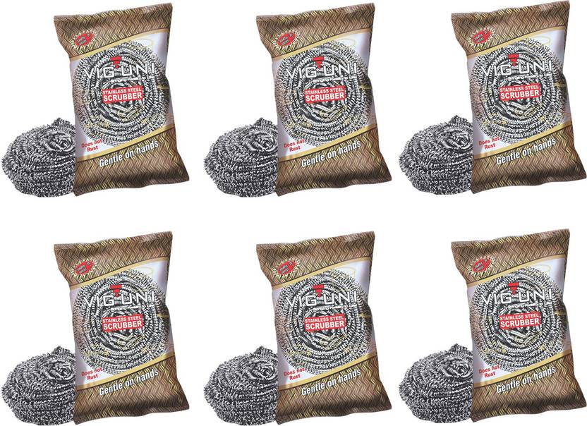 viguni Stainless Steel Scrubber Non Rusting Wire Scrubbers for Tough ...