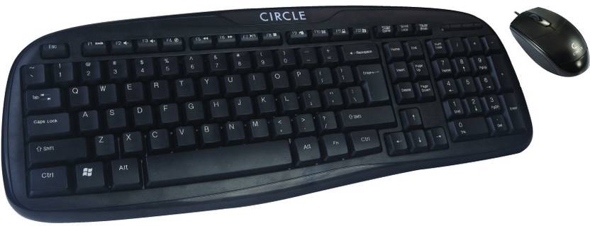Circle C-40 Combo USB 2.0 Keyboard and Mouse Combo - Circle : Flipkart.com