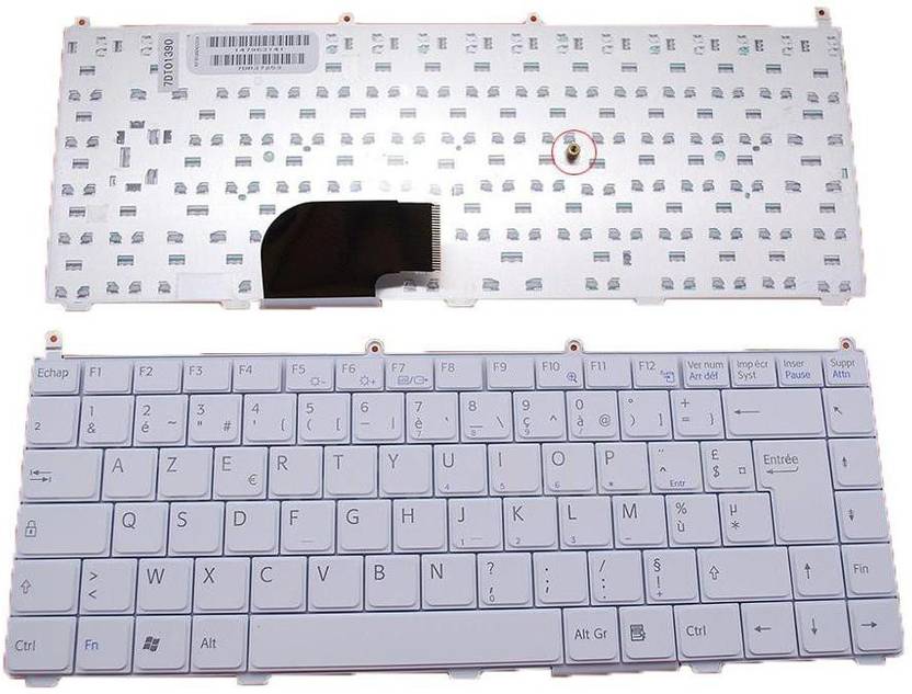 TECHGEAR Replacement Keyboard For SONY VAIO VGN CS SERIES WHITE ...