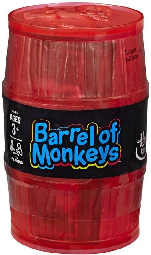 HASBRO GAMING Barrel of Monkeys Neon Pop Game Monkey Chain Game for ...