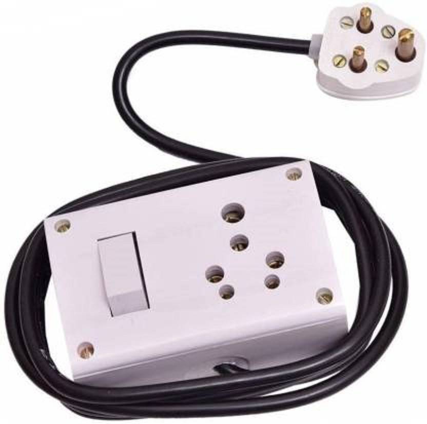 Zodias 1Nos Switch & 1Nos (2 In 1 - 15 + 5 Amp) Socket White Heavy Duty ...