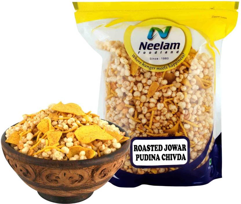 Neelam Foodland Roasted Jowar Pudina Chivda ( Jowar Puff Blended with ...