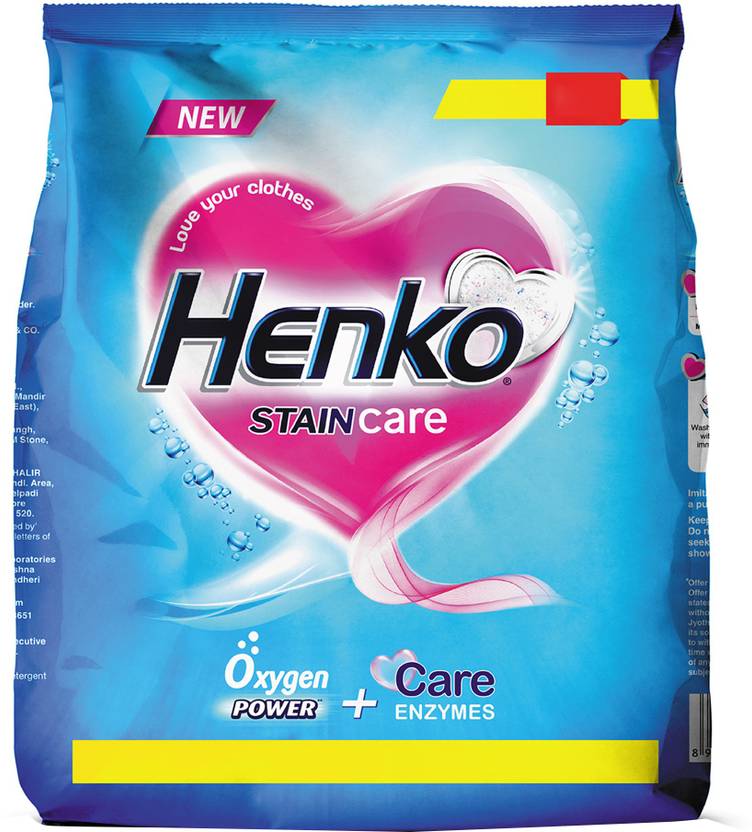 Henko Stain Care Detergent Powder 500 g Price in India - Buy Henko ...