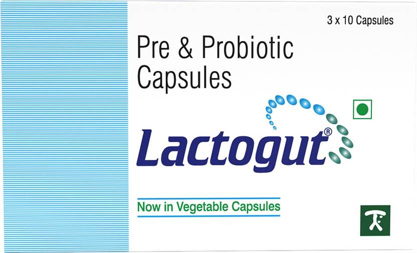 Lactogut veg probiotics capsules no flavour Capsules Price in India ...
