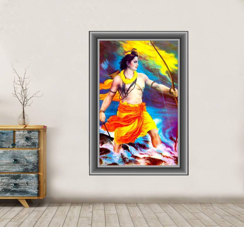 GLOBAL GRAPHICS 49 cm Shree Ram Wallposter/paper Decorative Shree Ram ...
