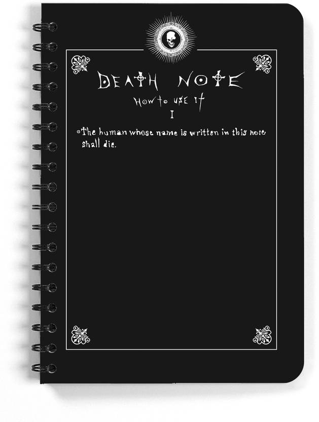 ComicSense Rule of Deathnote Anime A5 Note Book Blank 120 Pages Price ...
