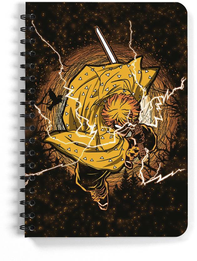 ComicSense Zenitsu Agatsuma Demon Slayer Anime A5 Note Book Blank 120 ...