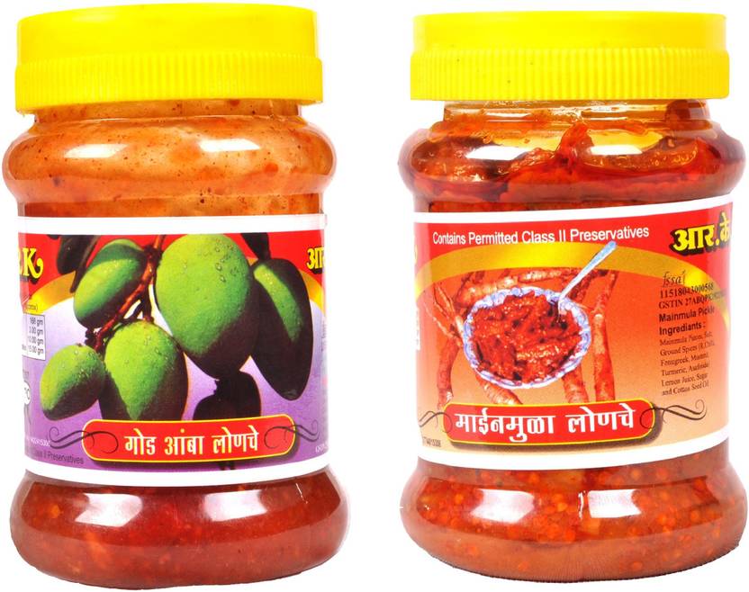 Rk Sweet Mango Pickle & Coleus Root Pickle (MAINMULA) Pickle Tasty ...