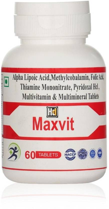 HD OVERSEAS MAXVIT MULTIVITAMIN WITH ALPHA LIPOIC ACID & MULTIMINERAL ...