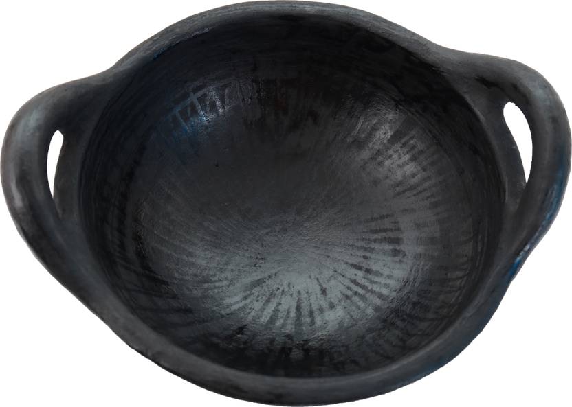 earthen fine crafts Unglazed Terracotta Clay Pottery Mud Pot/black/clay ...