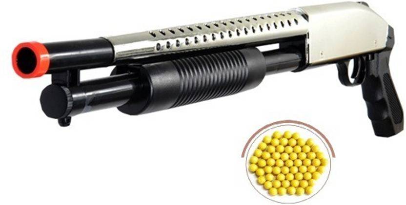 BeUnique Toy Gun for Kids, Pump Action Gun with Plastic Pellets, Big ...