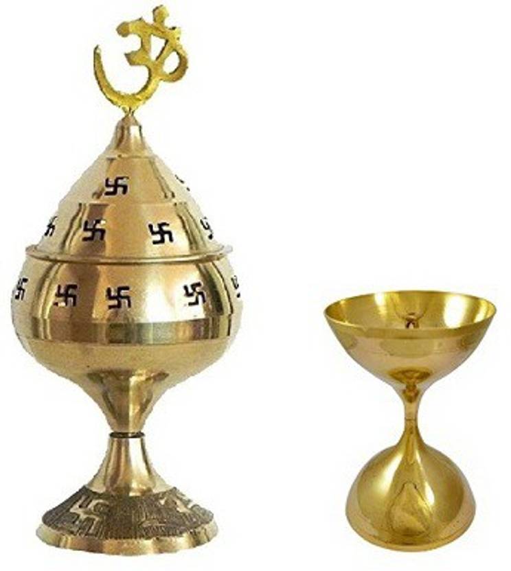 Utkarsh Combo Of Brass ( No.3 )Jali Jyoti Deep with Stand With Classic ...