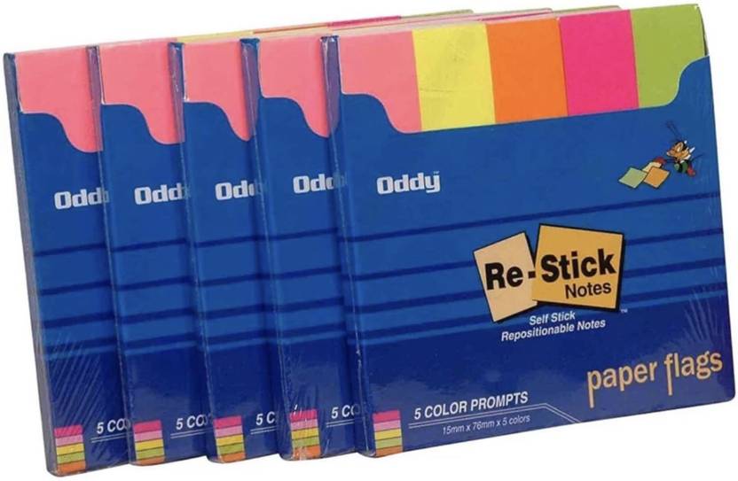 Flipkart.com | Oddy NEON PAPER FLAGS STICKY NOTES 250 FLAGS PER PAD 250 ...