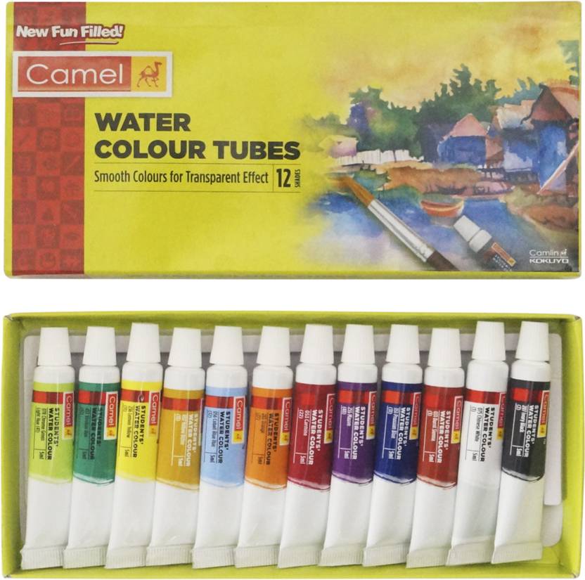 Flipkart.com | Camel Student Water Colour Tubes - 12 Shades - Prints ...