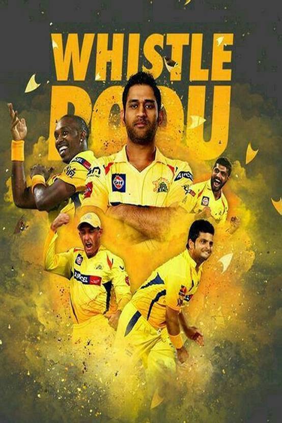 IPL 2020 Chennai Super Kings Poster for Room and Wall Decoration|Poster ...