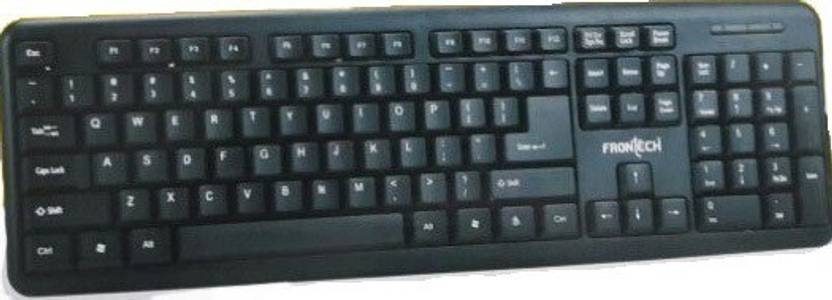 Frontech 1672 Desktop Standard Wired USB Desktop Keyboard - Frontech ...