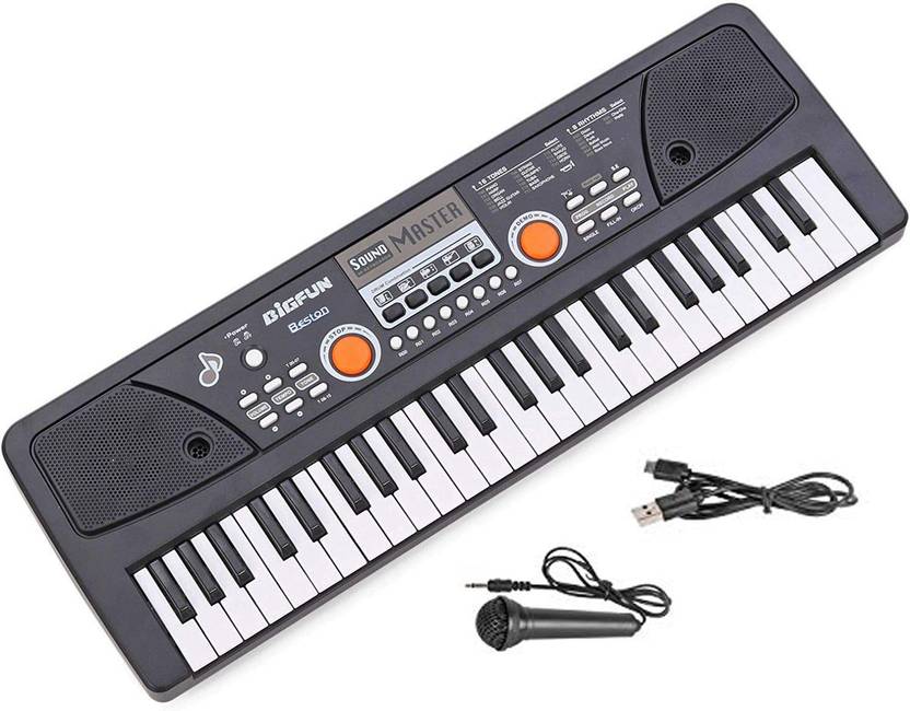 BESTON 49 Keys Piano Keyboard with Microphone, USB Power Cable & Sound ...