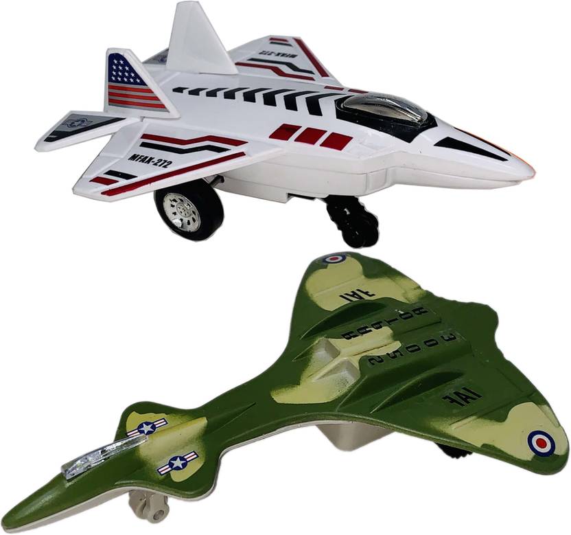 Miniature Mart Pack Of 2 Small Size Made From Plastic Mini Fighter Jet ...
