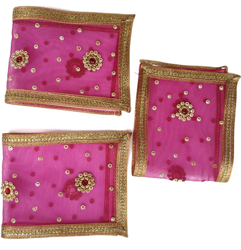 Local Charm Pooja Chunri, (RANDOM DESIGN) Laxmi Maa Chunari, Mata rani ...